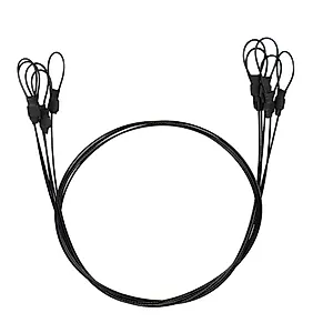 SIOTI Steel Tether Lanyard, Wirerope, 5PCs Pack, 24in Compatible for Hero 1~10, Action Camera and Other Applicable Equipment (24in)