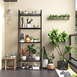 NATRKE Storage Shelf Wire Shelving Unit (Grey)