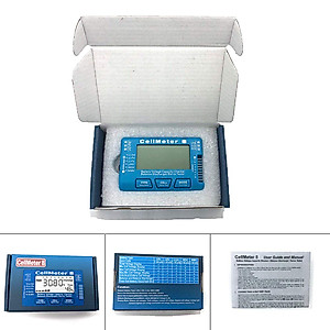 RC CellMeter 8 Digital 1S-8S Battery Capacity Checker Battery Voltage Tester LCD Backlight for LiPo Life Li-ion NiMH Nicd