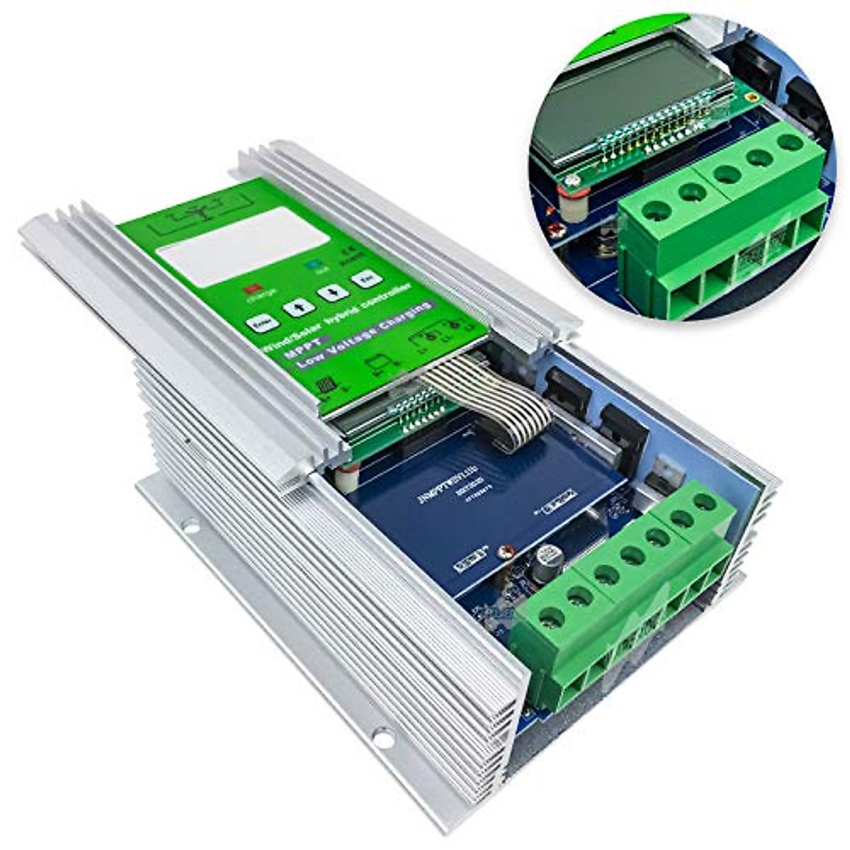 Original Factory 1400W 12V/24V Off Grid MPPT Wind Solar Hybrid Charge Controller Design for 0- 800W Wind with 0- 600W Solar Panel system with Booster Function and Dump Load