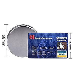 YQ 2 Oz Aluminum Tins Cans 28 Pack Round Storage Jars Containers Screw Lids Metal Tins Travel Tins Cosmetic Refillable Containers(Silver)