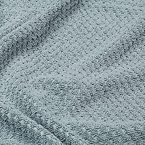 Amazon Basics Odor Resistant Textured Hand Towel, 16 x 26 Inches - 6-Pack, Teal