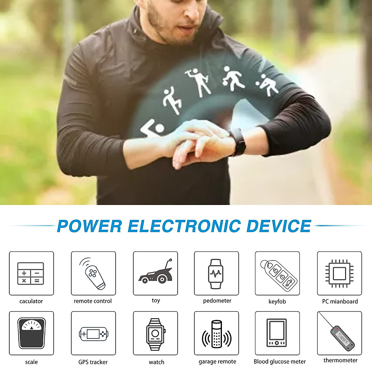 WANZELONYO CR2032 Lithium Coin Battery 3V Bulk CR 2032 Button Cell 250 Pack 230mAh