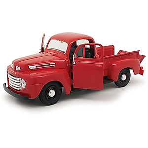 Maisto 1948 Ford F-1 Pickup Truck, Red 31935-1/25 Scale Diecast Model Toy Car