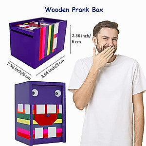 YouLain Spider Prank Box- Funny Wooden Box Toy Prank, Gag Gifts for Adults Spider in Box Prank Fun Spider Money Surprise Box April Fool's Day Gift