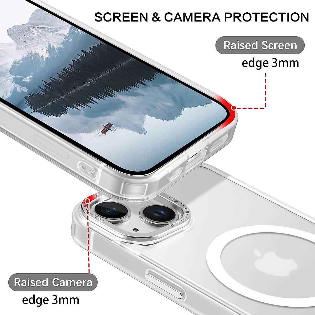 BENTOBEN Magnetic for iPhone 13 Case & iPhone 14 Case [Compatible with Magsafe] Translucent Matte Phone Case iPhone 13/14 Slim Shockproof Women Men Protective Cover for iPhone 13/14 6.1", White