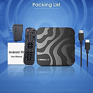 Android TV Box 12.0, T95MAX Android TV Box H618 4GB 32GB Android Box Support 2.4G/5.8G WiFi6 Bluetooth 5.0 Ethernet LAN 6K 3D TV Box