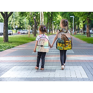 Horse Sunflowers Backpack Girl Backpacks for School Elementary Cute Bookbags for Girls 3rd 4th 5th Grade