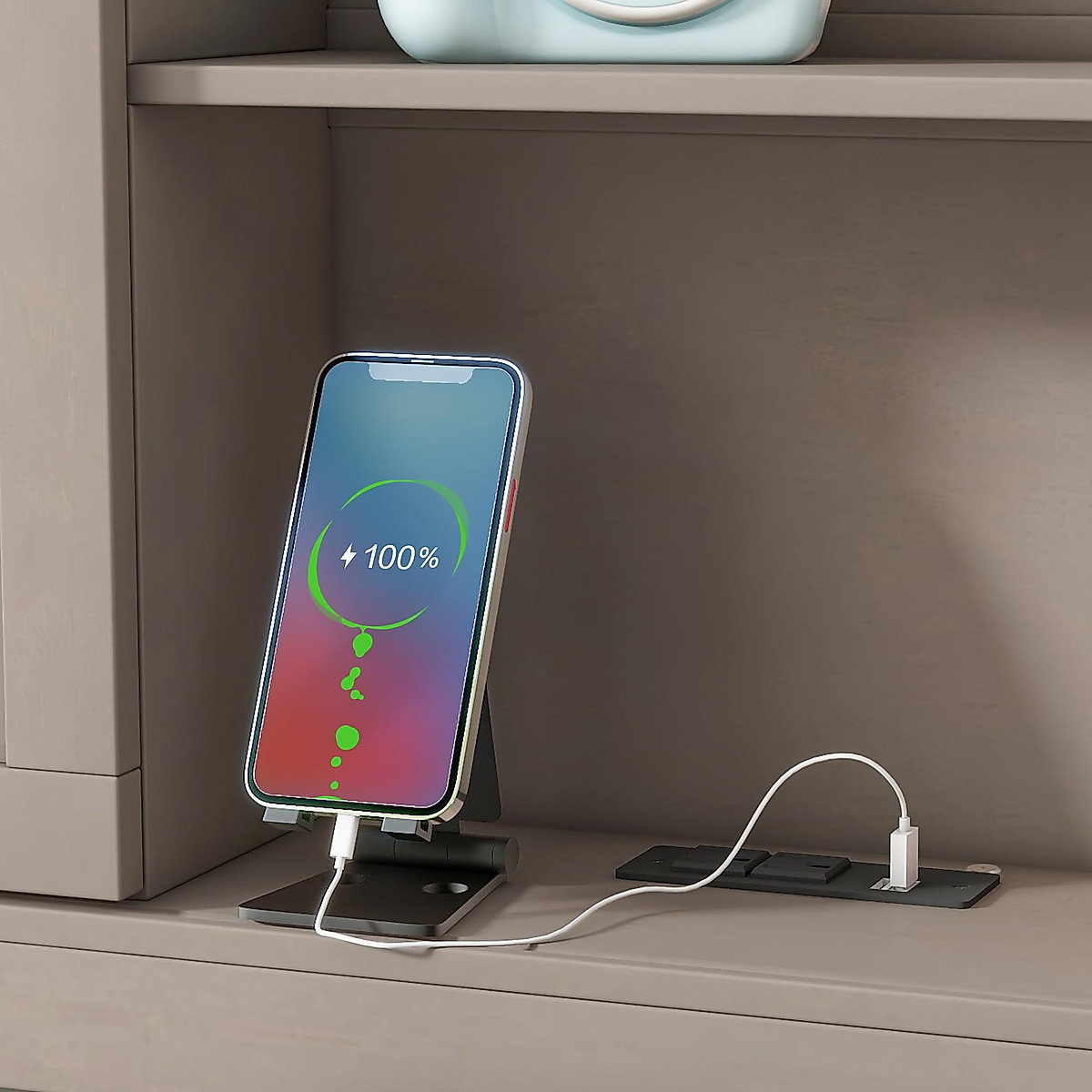 Ball & Cast Twin Daybed with Storage Shelves and 3 Drawers,Bed Frame W/USB Ports,Sliding Doors & Cork Board,for Bedroom,Guest Room,Apartment,Antique Gray