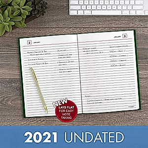 AT-A-GLANCE Standard Diary Undated Daily Reminder, 6 x 8.75 x 1-Inches, Green (SDU389-03)