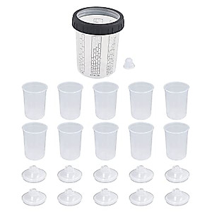 Aqur2020 Paint Spray Cup, Paint Spray Cups Plastic Spray Jug Sealing for Commercial Coatings Paint Accessories 350ml