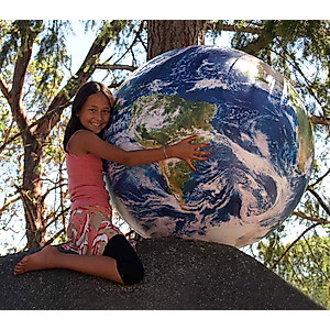 "Huge Inflatable Globe, 1 Meter in Diameter, Earthball"