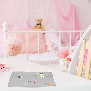 Cabilock 198 Jewelry Sponge Pad Earring Display Sponge Rings Sponge Insert Necklace Display Tray Foam Earring Mat Cosmetic Sponge Trinket Showcase Pads Makeup Pallet Drawer Organizer Travel