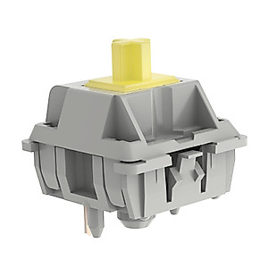 ZugGear DUROCK POM Switches Tactile Sunflower T1 Keyboard Switch 67g Mechanical Switches, 5 Pins Pre-Lubed Tactile Switches (90pcs, DUROCK POM T1)