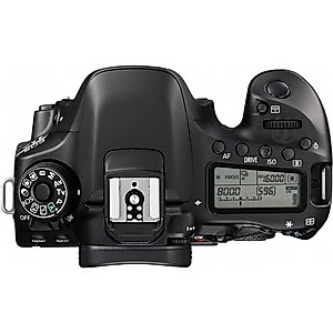 Canon EOS 80D DSLR Camera (Body Only) (1263C004) + 64GB Memory Card + Case + Corel Photo Software + 2 x LPE6 Battery + Card Reader + LED Light + Flex Tripod + HDMI Cable + More (Renewed)