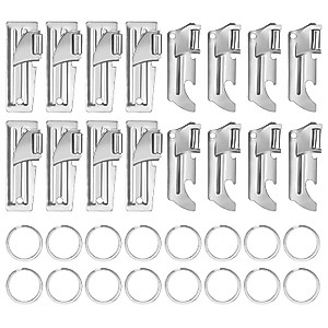 32pcs Camping Can Opener Travel Can Opener with Key Ring, Portable Stainless Steel Can Opener for Travel, Barbecue(size:32pcs)
