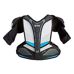 STX Ice Hockey Surgeon RX3 Senior Shoulder Pad, Small, White/Blue