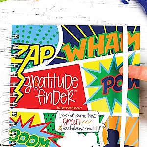 Denise Albright Gratitude Finder® 52 Week Non-Dated Journal for Boys with 177 Totally Cool Hand-Illustrated Stickers (Super Kiddo)