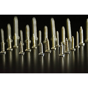 Swordfish 32051-500pc Brass Plated Wood Screw Assortment