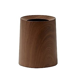 ideaco TUBELOR Homme Rosewood Round Trash Can, 4.3 gal (11.4 L), Diameter 10.2 x Height 12.4 inches (26 x 31.5 cm), Tubular Homme Rosewood