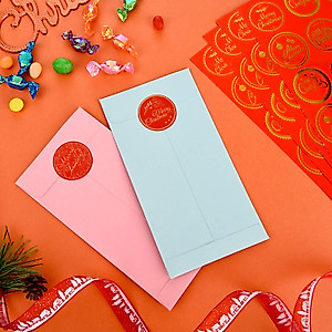 500 Pieces Merry Christmas Stickers Christmas Round Label Stickers Gold Foil Christmas Envelope Stickers for Cards Gift Envelopes Boxes Bag Sealing Decorations