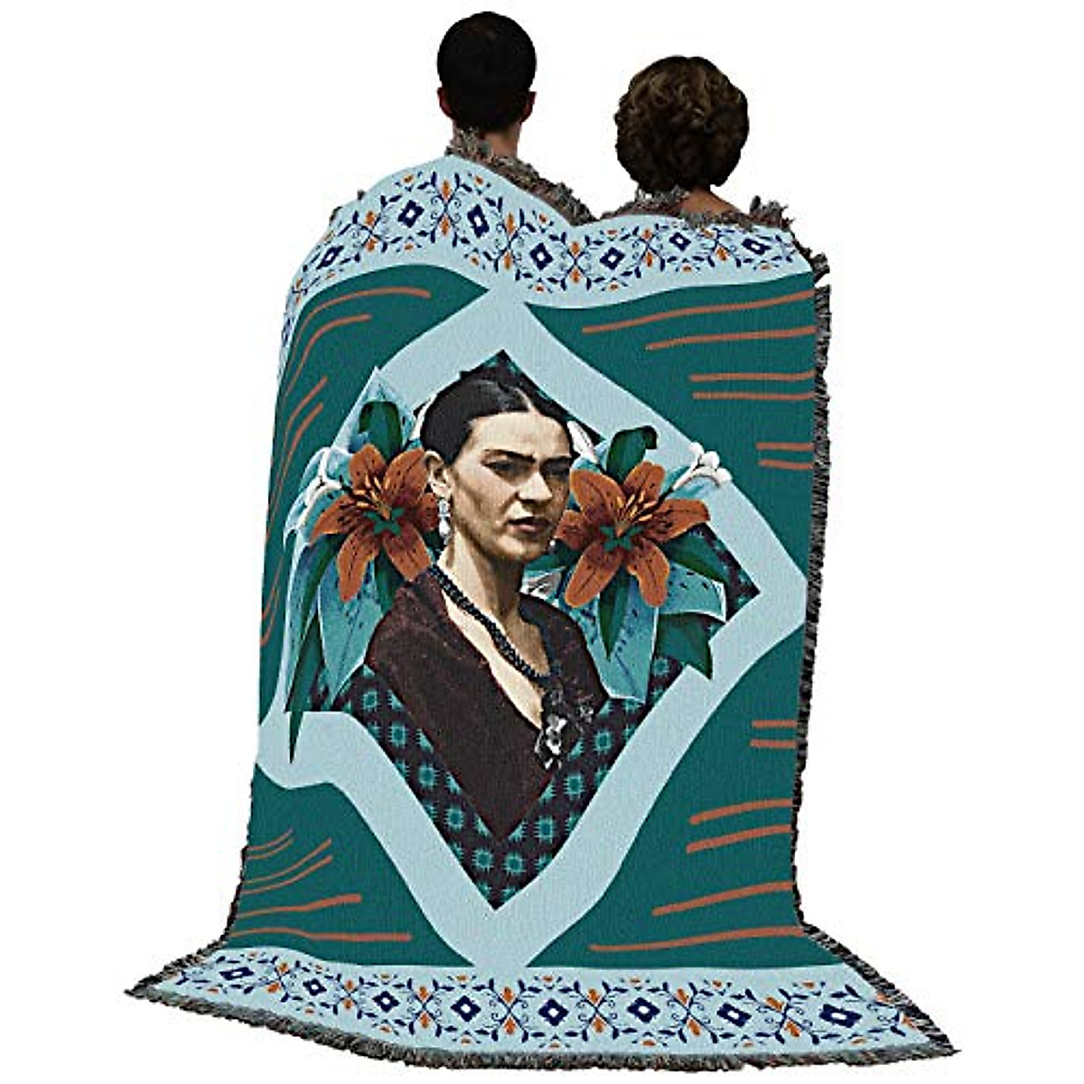 Pure Country Weavers Frida Kahlo - Frida Profile Blanket - Gift Tapestry Throw Woven from Cotton - Made in The USA (72x54)