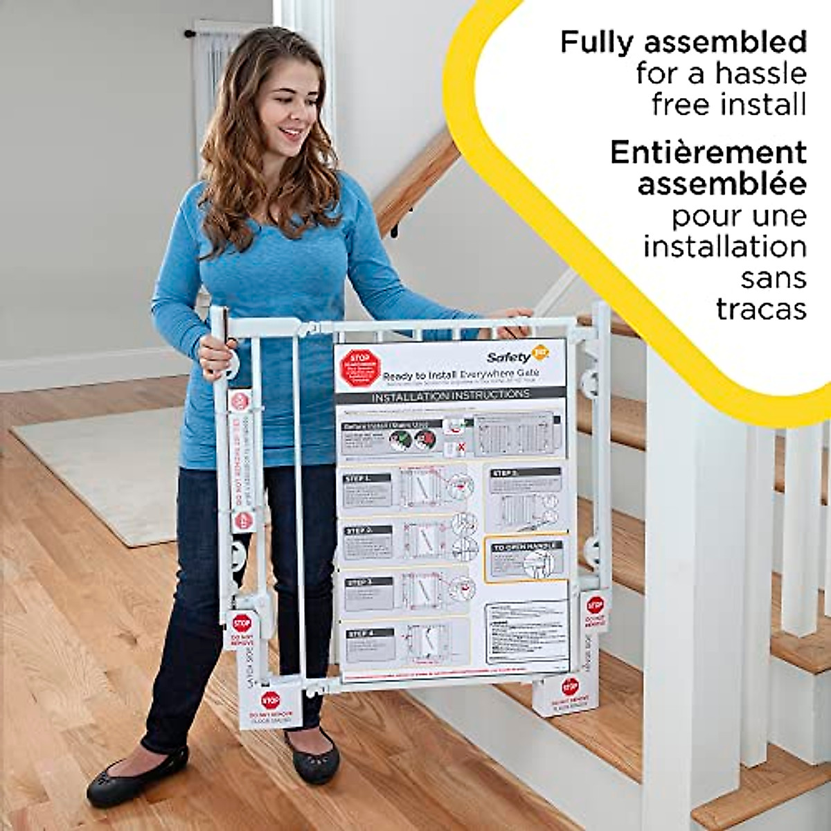 Safety 1ˢᵗ® Ready To Install Everywhere Gate, White