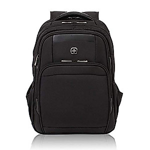 SwissGear 6392 ScanSmart Ultra Premium Large Padded Laptop TSA Friendly Backpack - Black on Black