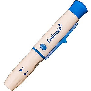 Embrace PRO Diabetes Testing Kit - Embrace PRO Blood Glucose Meter, 100 Blood Test Strips, 1 Lancing Device, 30 Gauge Lancets-100 Count and Carrying Case…