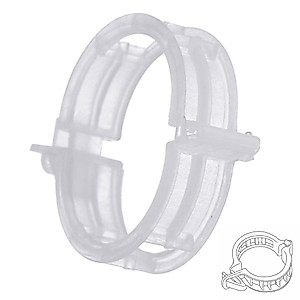 DOMG 300 Pcs Tomato Trellis Clips, Garden Plant Vine Support Clips for String Trellis