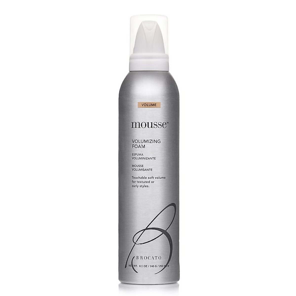 Brocato Mousse Volumizing Foam by Beautopia Hair: Natural Volume Soft Styling Foam for Curly and Textured Hair - 8.5 oz