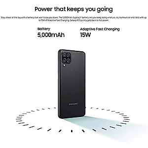 SAMSUNG Galaxy A12 (128GB, 4GB) 6.5" HD+, Quad Camera, 5000mAh Battery, GSM Unlocked Global 4G Volte (NOT VERIZON/Boost) International Model A125M (Black)