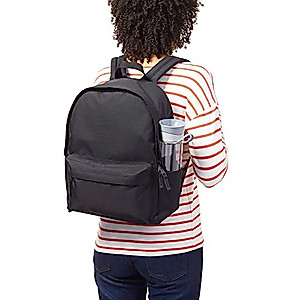 Amazon Basics Classic School Backpack - Black