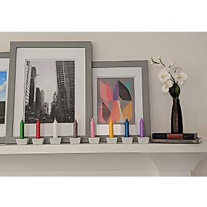 Wicca Wicks - 20 White Candles | 4 inches Tall & 3/4 inch Diameter | Witchcraft Supplies for Your Personal Wiccan Altar, Spells, Charms & Rituals | Witchy Room Decor | Taper Candlesticks (White)