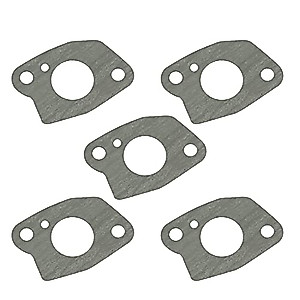 FLYPIG Carburetor Gasket for Honda GX200 6.5 HP GX160 5.5 HP GX120 GX110 Engine Lawn Mower Carb Mounting Gaskets 5 Packs Silver