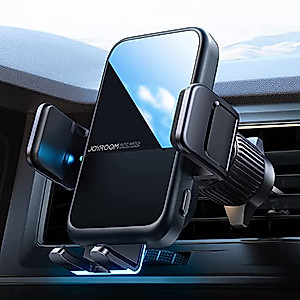 JOYROOM Wireless Car Charger Mount, Car Phone Holder Mount Wireless Charging for iPhone 14/13/12/11/X/8 Series [AUTO MOVING COIL] Wireless Charger for Car Compatible with Galaxy S22/S21/S20 Note 20/10