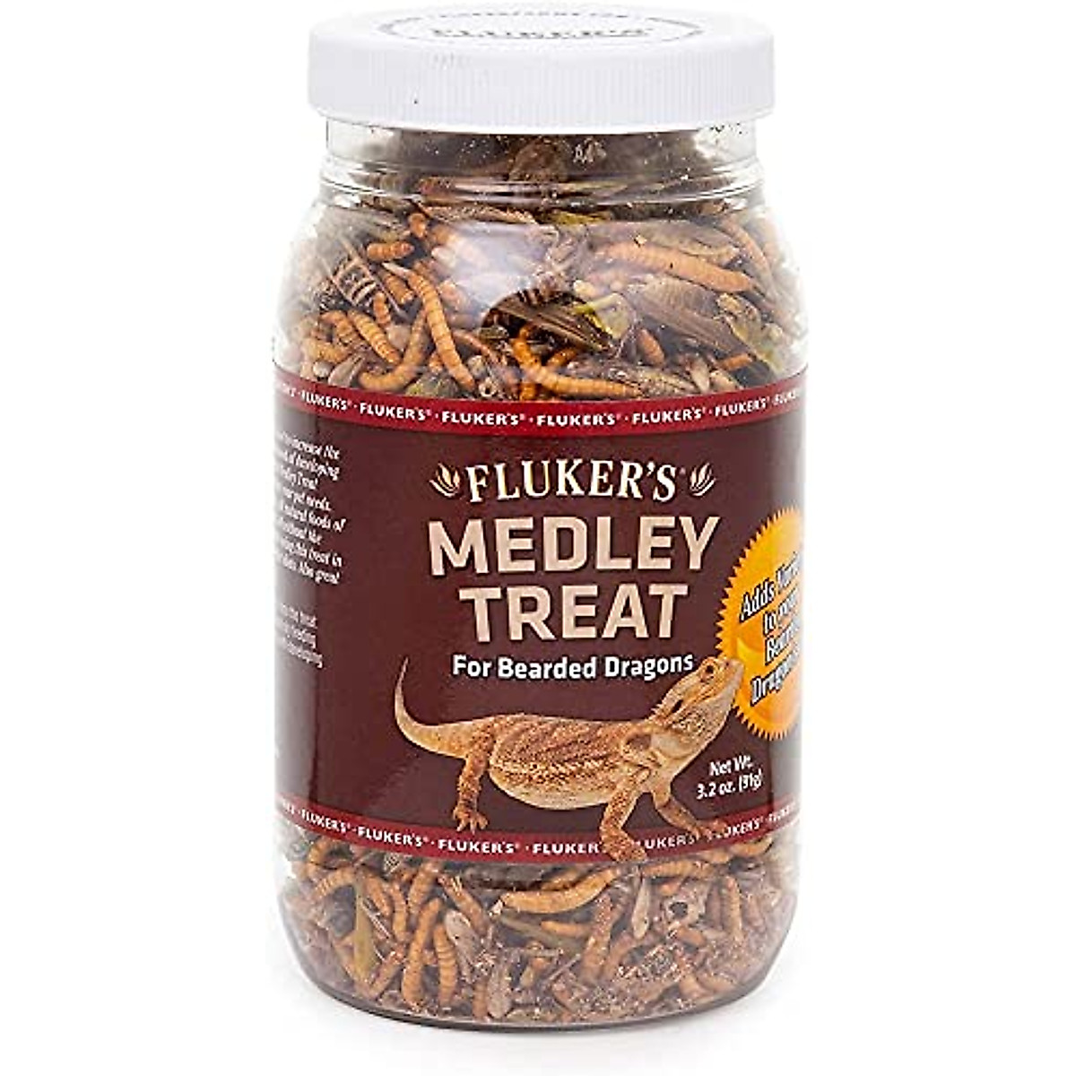 Fluker's Bearded Dragon Medley Treat Food 3.2oz - Includes Attached DBDPet Pro-Tip Guide