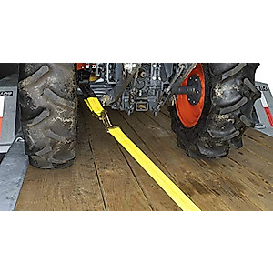 Keeper - 2” x 36” Premium Axle Tie Down Strap with D Rings - 3,333 lbs. Working Load Limit