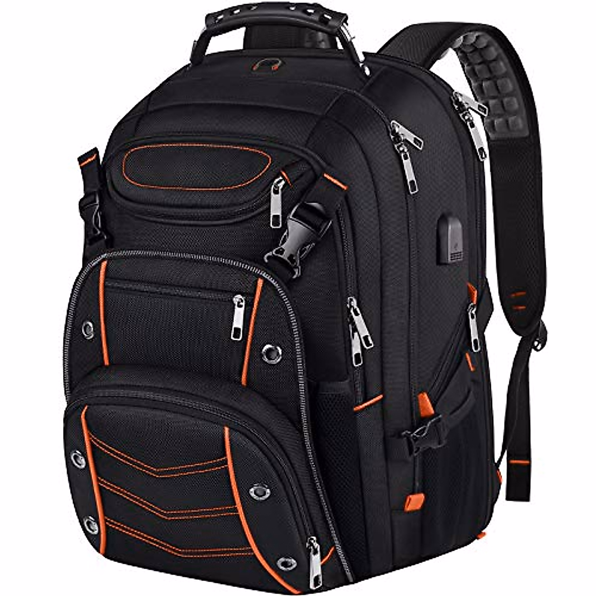 18.4 Laptop Backpack for unisex, 55L Extra Large Gaming Laptops Backpack with USB Charger Port,TSA Friendly Flight Approved and RFID Anti-Theft Pocket