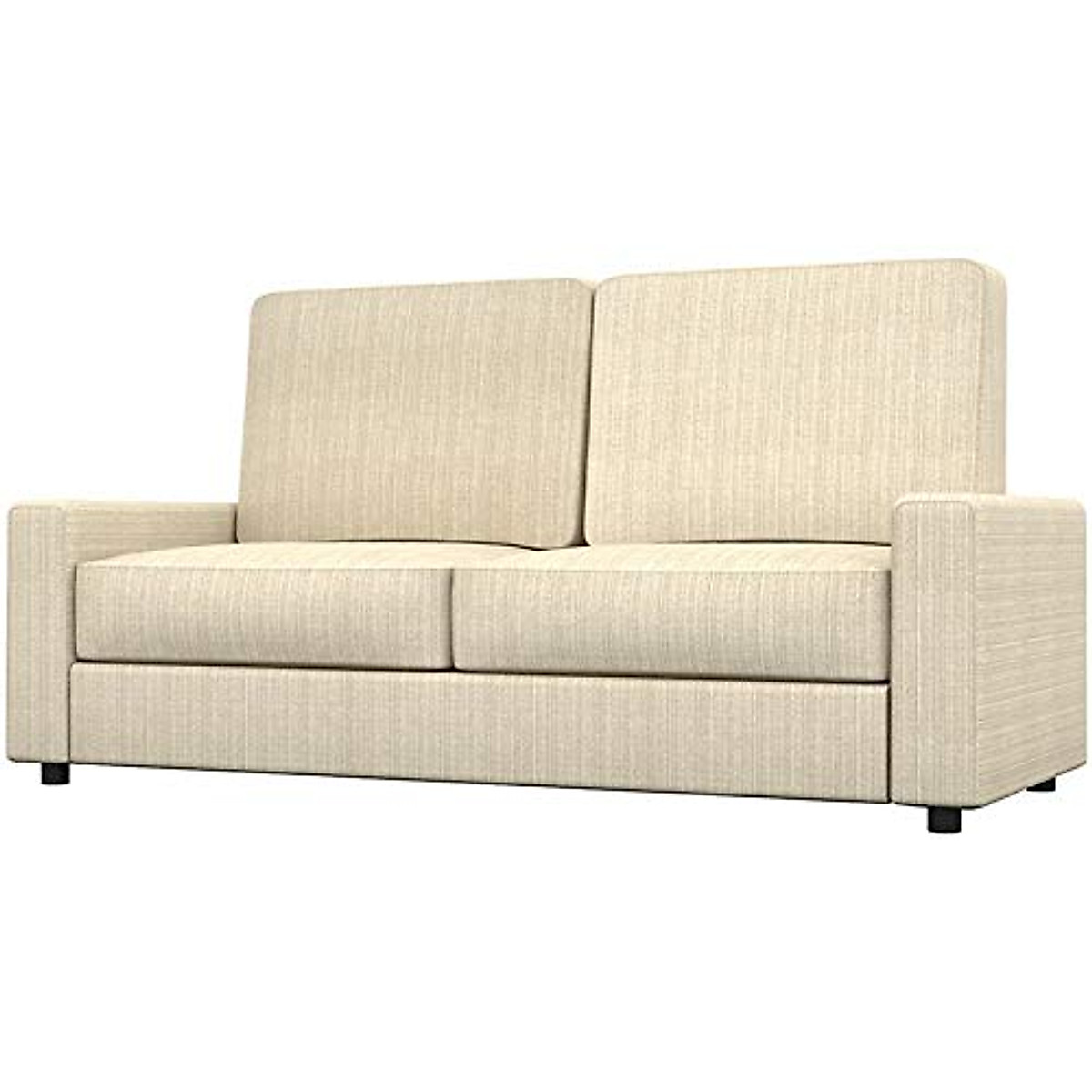 Bestar Pur 78W Queen Murphy Bed and a Sofa in Chocolate