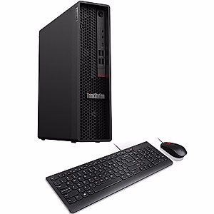Lenovo ThinkStation P340 SFF Home & Business Mini Desktop (Intel i5-10500 6-Core, 64GB RAM, 2TB PCIe SSD, Intel UHD 630, USB 3.2, Display Port, SD Card, Win 11 Pro) Refurbished (Renewed)