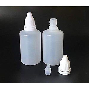 10Pcs 100ml Empty Refillable Portable Plastic Squeezable Dropper Bottle Cosmetic Makeup Packaging Essential Oil Container with Screw Lid and Plug (100 ml)