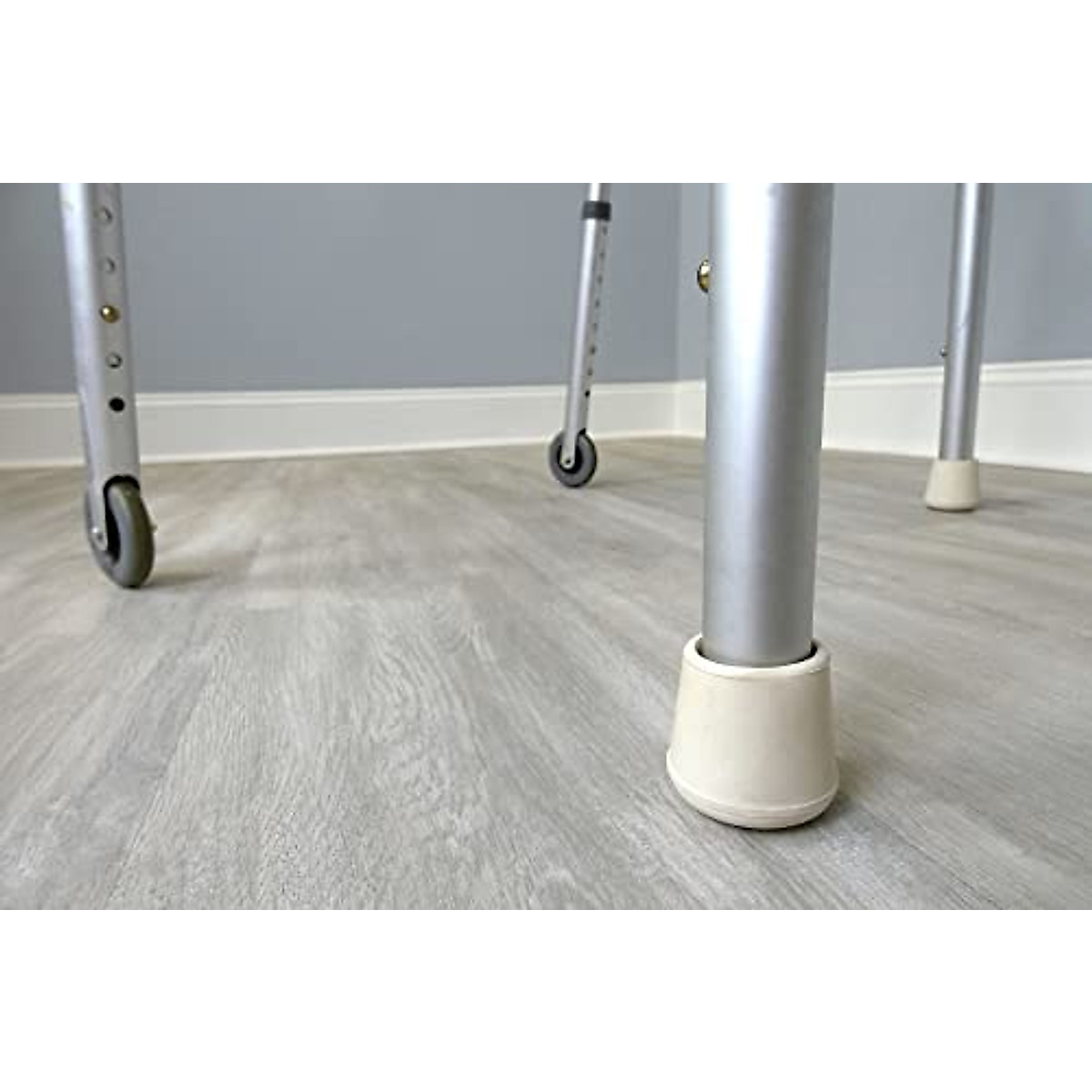 Shepherd Hardware 9225 1-1/2-Inch Inside Diameter Rubber Leg Tips, 2-Pack, Off-White -89225