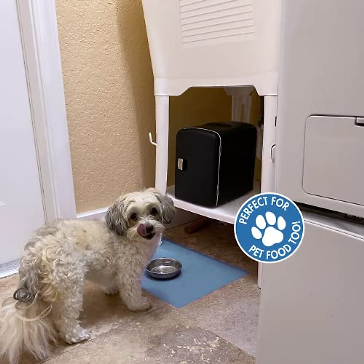 PERSONAL CHILLER Portable Mini Fridge Cooler and Warmer, 4 Liter Capacity Chills Six 12 oz Cans, Snacks, and Skincare Products, A/C Operation, 100% Freon-Free