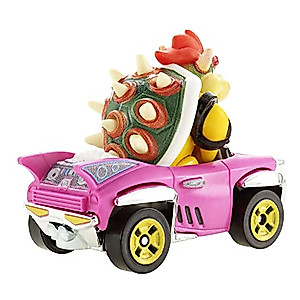 Hot Wheels GBG31 Mario Kart 1:64 Die-Cast Bowser with Badwagon Vehicle