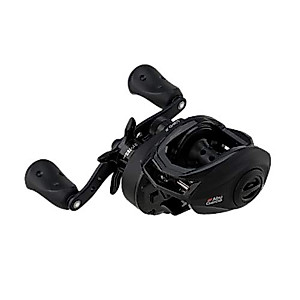 Abu Garcia Revo X Low Profile Baitcast Reel, Size LP (1430435), 7 Stainless Steel Ball Bearings + 1 DuraClutch Roller Bearing, Strong and Lightweight