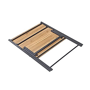 Ball & Cast Folding Computer Desk Foldable Laptop Table 2 Tiers, 32" W, Natural