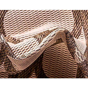 Unique Loom Trellis Collection Area Rug-Lattice Border Design, Moroccan Inspired for Indoor/Outdoor Décor, 2 ft 2 in x 3 ft, Brown/Beige