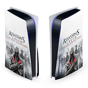Head Case Designs Officially Licensed Assassin's Creed Cover Art Brotherhood Graphics Matte Vinyl Faceplate Sticker Gaming Skin Decal Cover Compatible With Sony PlayStation 5 PS5 Disc Edition Console