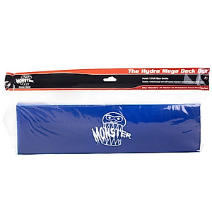 Monster Protectors Magnetic Five Deck Box - Black, Holds 375 Gaming TCGs, Self-locking Closure, Compatible w Standard & Smaller Size Gaming Trading Cards, Removable Construction, Gift